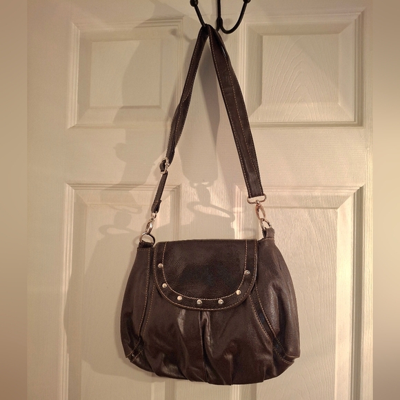 Cato | Bags | Cato Brown Studded Shouldercrossbody Bag | Poshmark